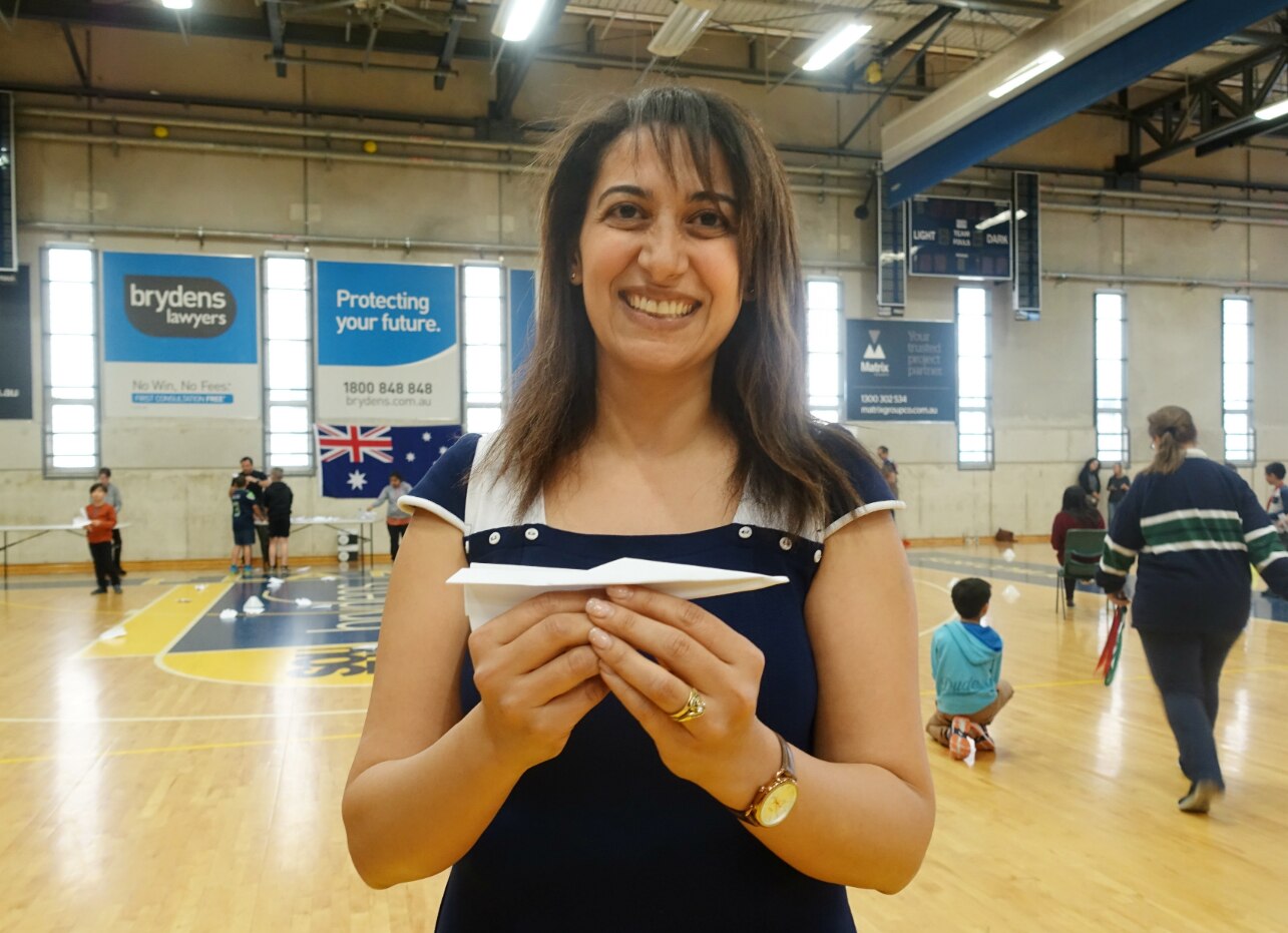 Paper plane competition in Sydney encouraging children to learn about ...