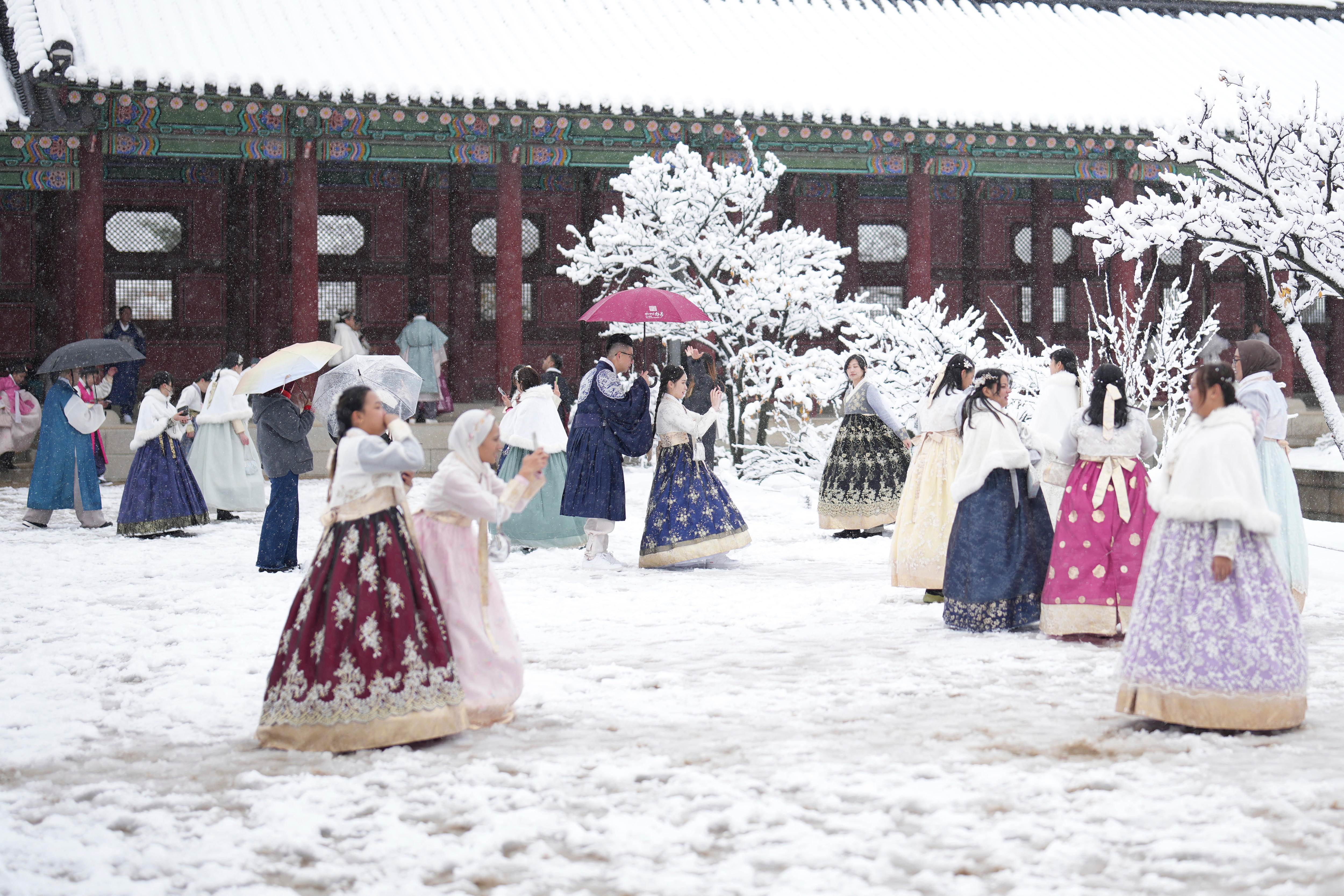 Seoul coated in snow during heaviest November storm in South Korea in ...