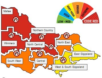 Victorian bushfire season: Total fire ban in place with extreme ...