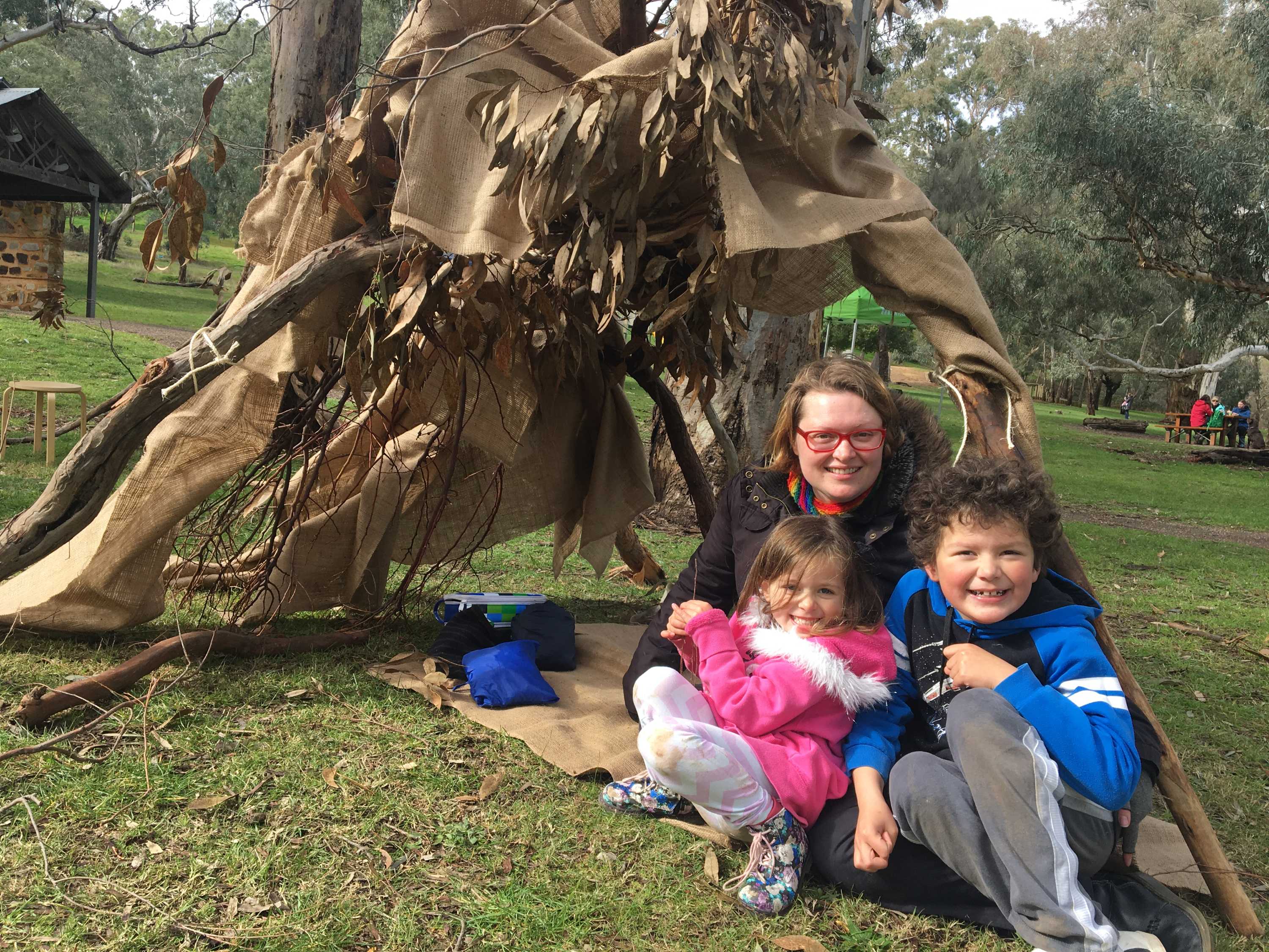 Cubby house building in Belair National Park bucks children's ...