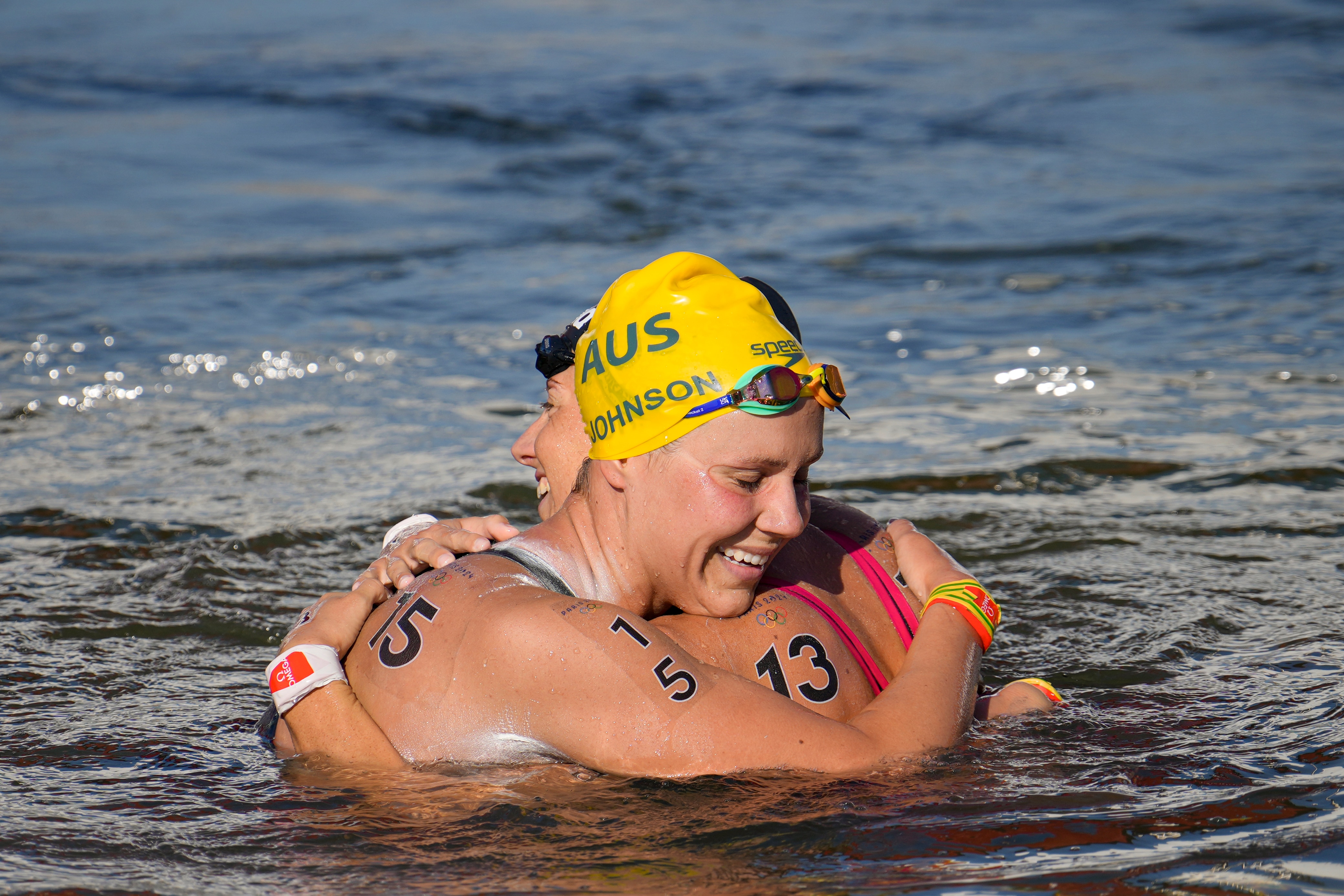 Moesha Johnson claims brilliant silver for open water swim at Paris ...