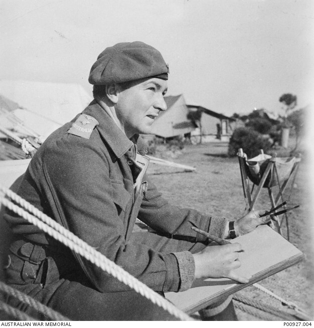 World War II artist Alan Moore makes pilgrimage to Australian War ...