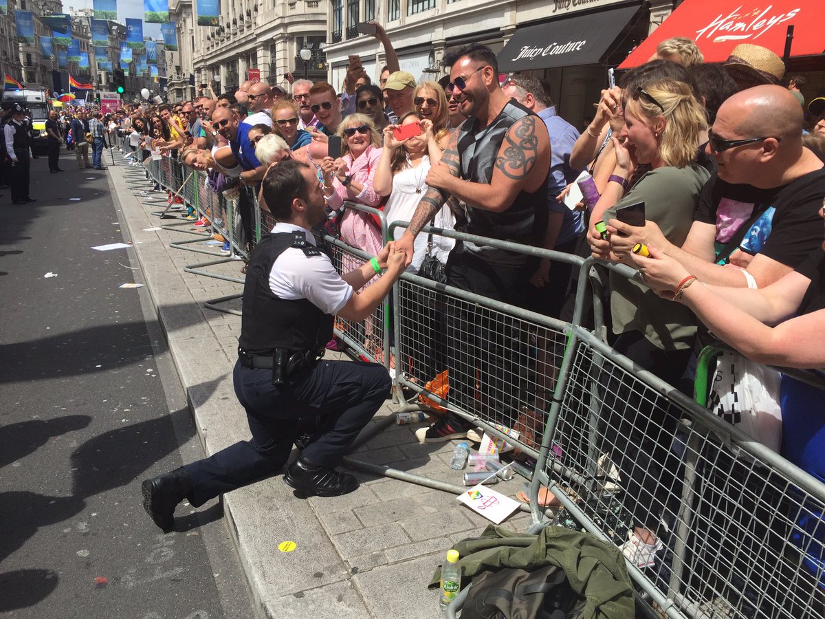 London Pride: Police officers propose and Orlando victims are ...