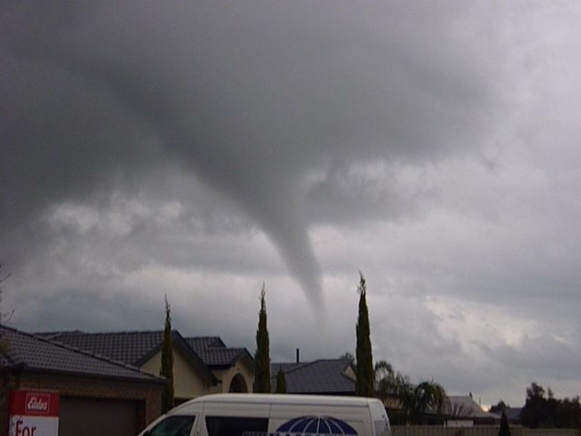 Wild weather causes mini-tornado - ABC News
