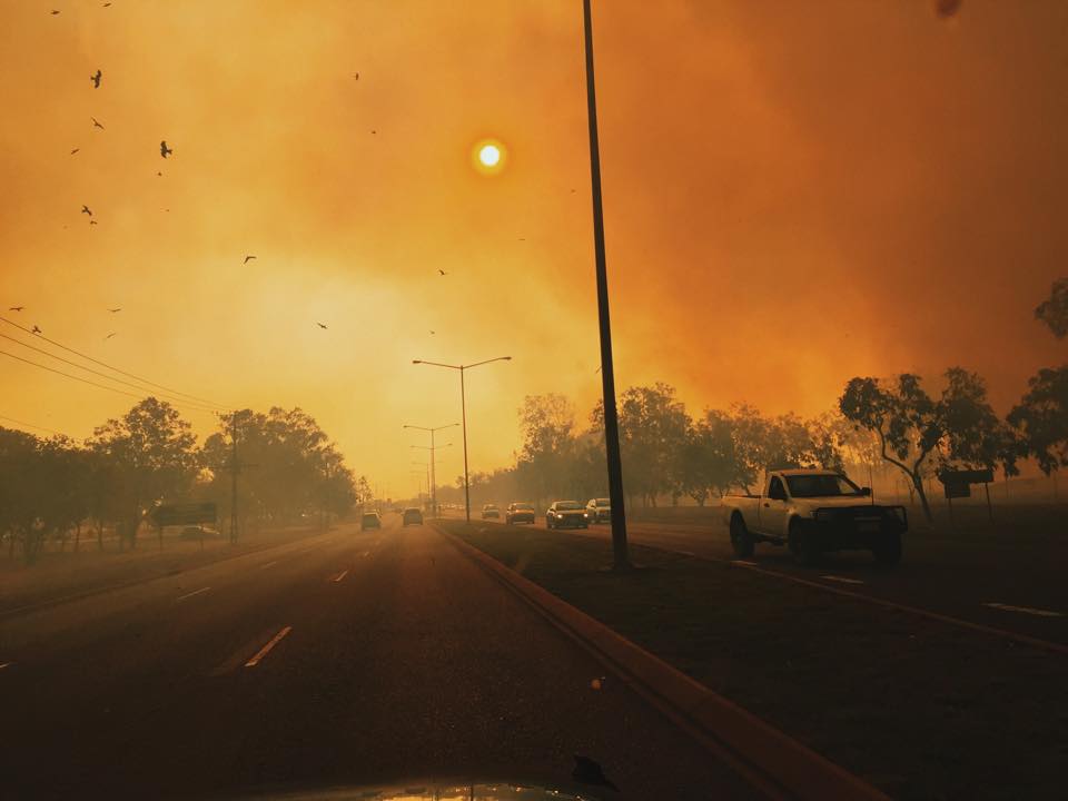 Out-of-control Darwin fires destroy cars, kill dog chained to caravan ...