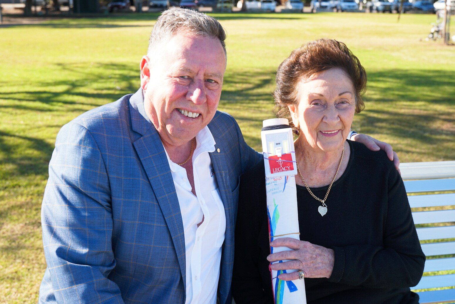 Patty trains daily for the Legacy centenary torch relay with makeshift ...