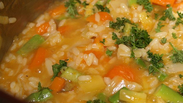 Asparagus, leek and pumpkin risotto - ABC News