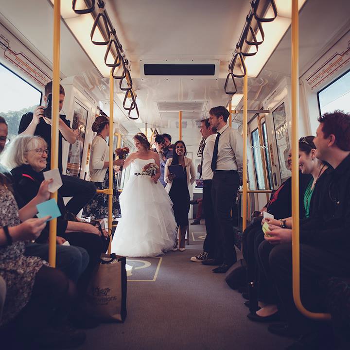 'Nice long aisle and plenty of seats': Perth couple hold surprise ...