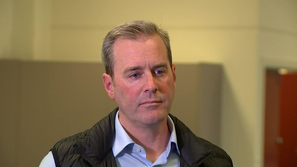 Tasmanian deputy premier Michael Ferguson provides information about ...