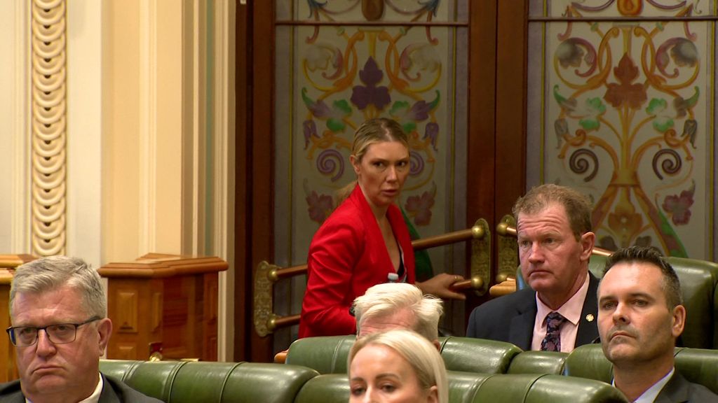 Jonty Bush leaving Parliament House - ABC News