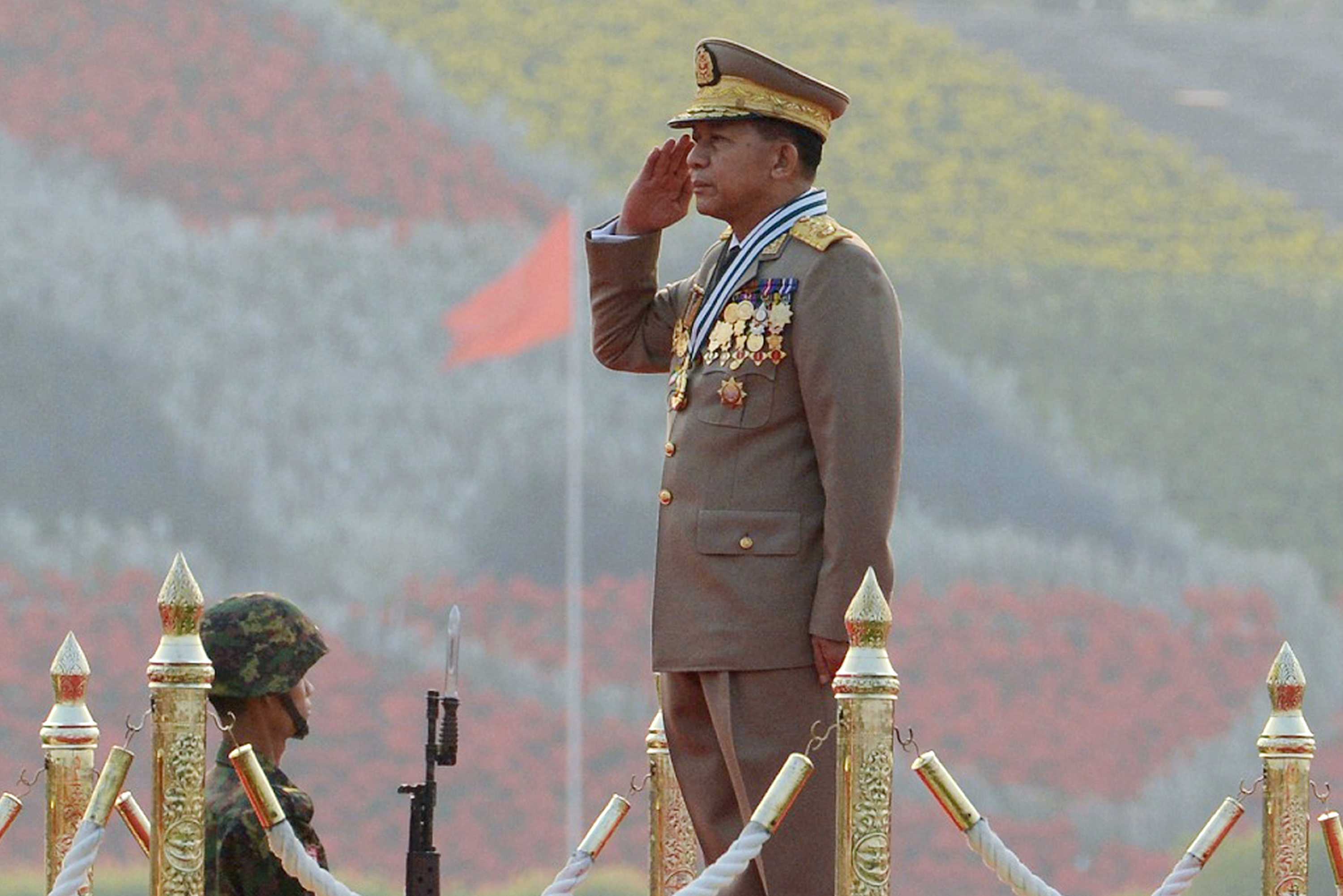 Myanmar's military chief vows to 'cooperate' with civilian-led ...