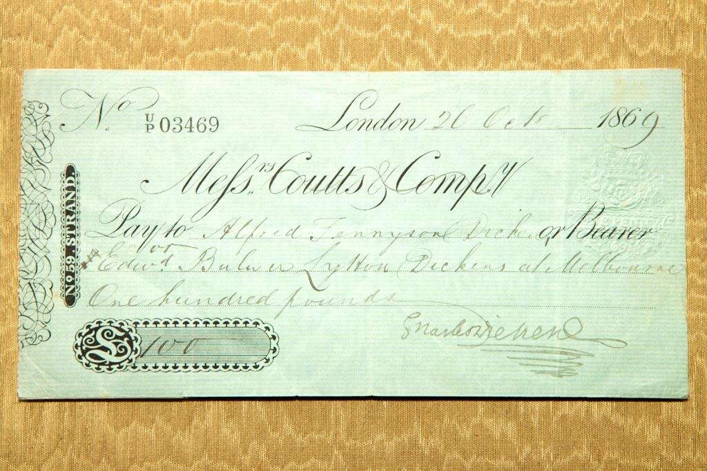 National Library cashes in on Dickens cheque - ABC News