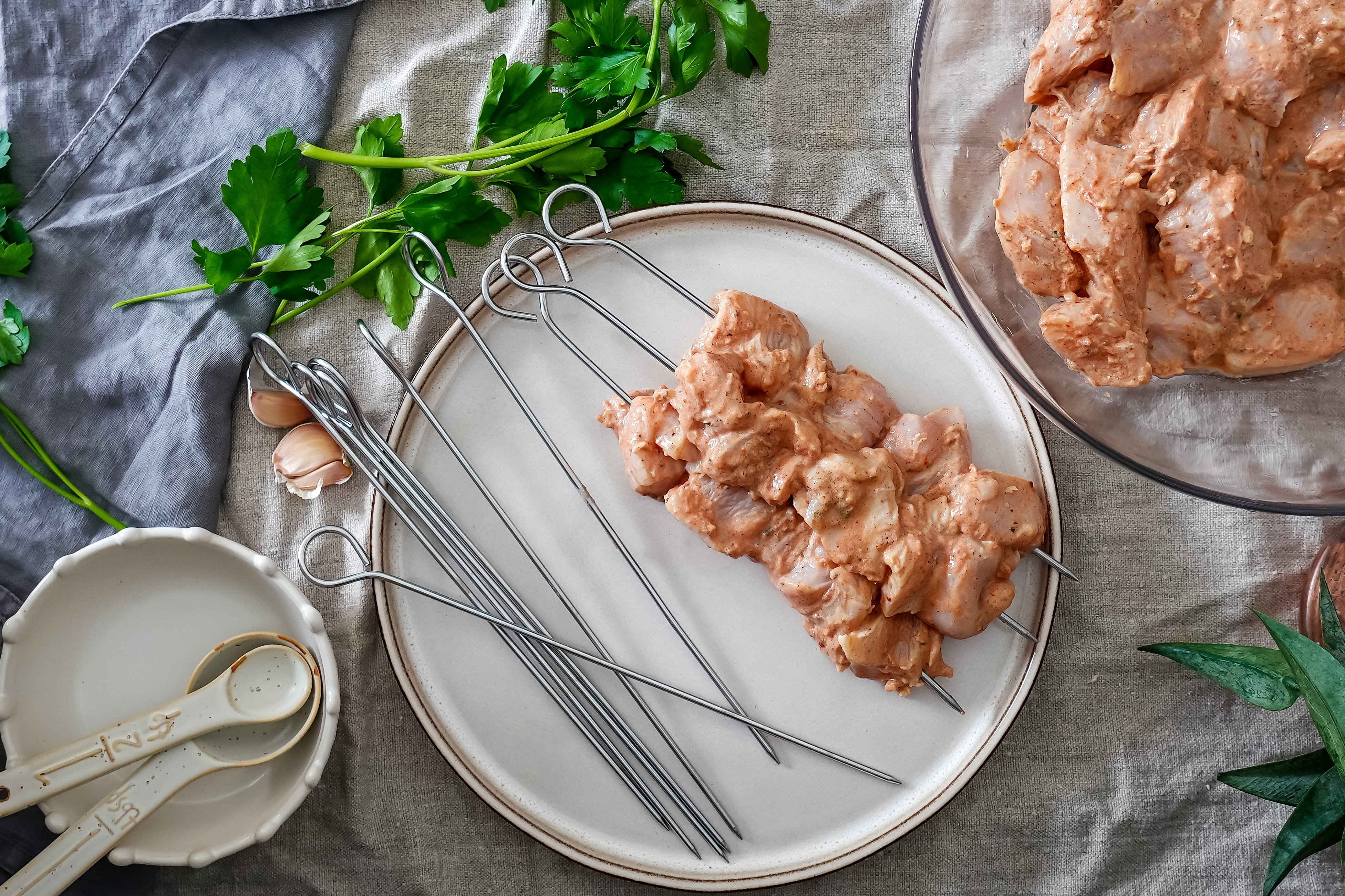 Grilled chicken skewers are a simple main for summer nights - ABC News