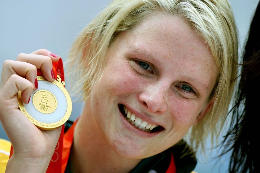 Olympics reporter Lisa Millar spoke to Leisel Jones' family outside the ...