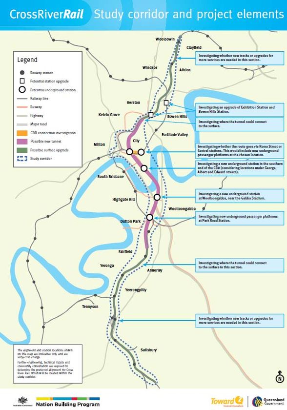 Plans for huge Brisbane underground rail project unveiled - ABC News