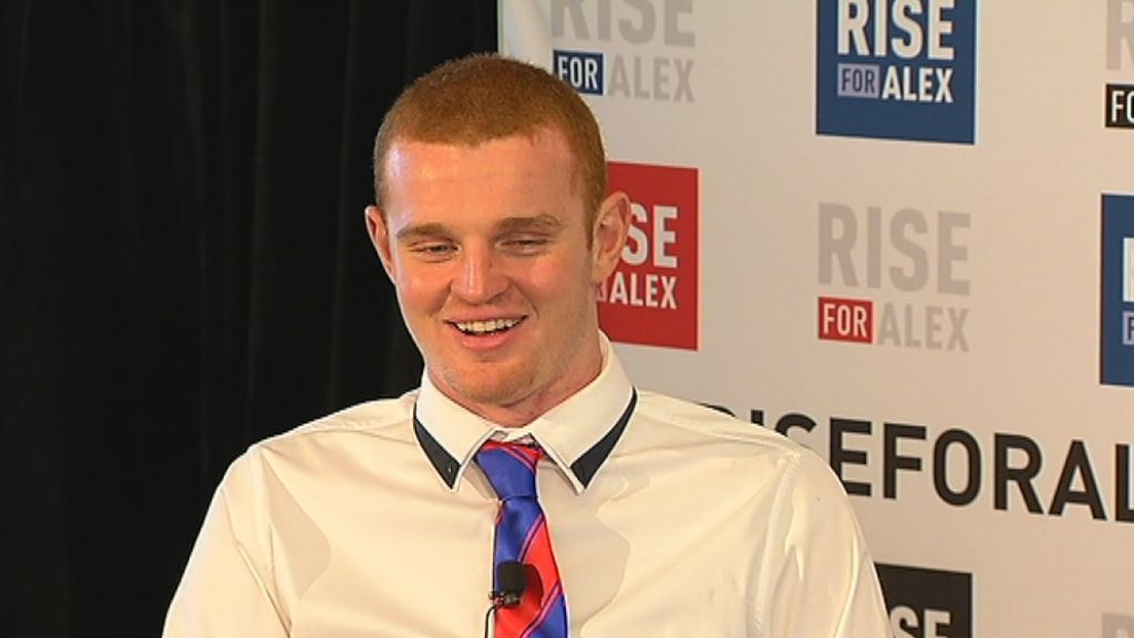 Alex McKinnon is focused on walking again - ABC News
