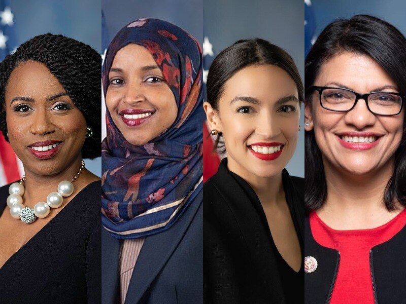 Wall Hangings The Squad Ilhan Omar Rashida Tlaib Ayanna Pressley ...