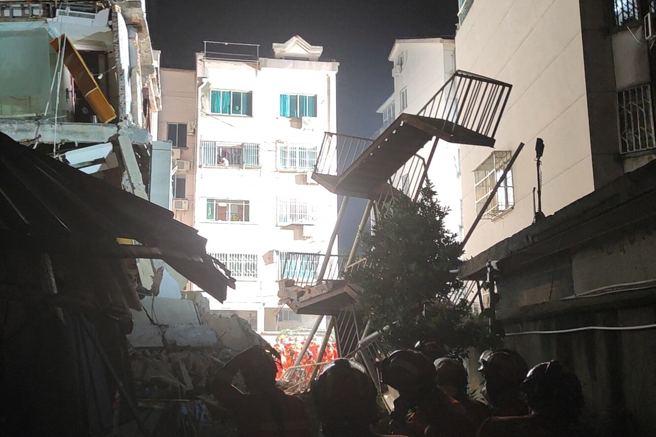At least eight killed, nine missing in hotel collapse in China's Suzhou ...