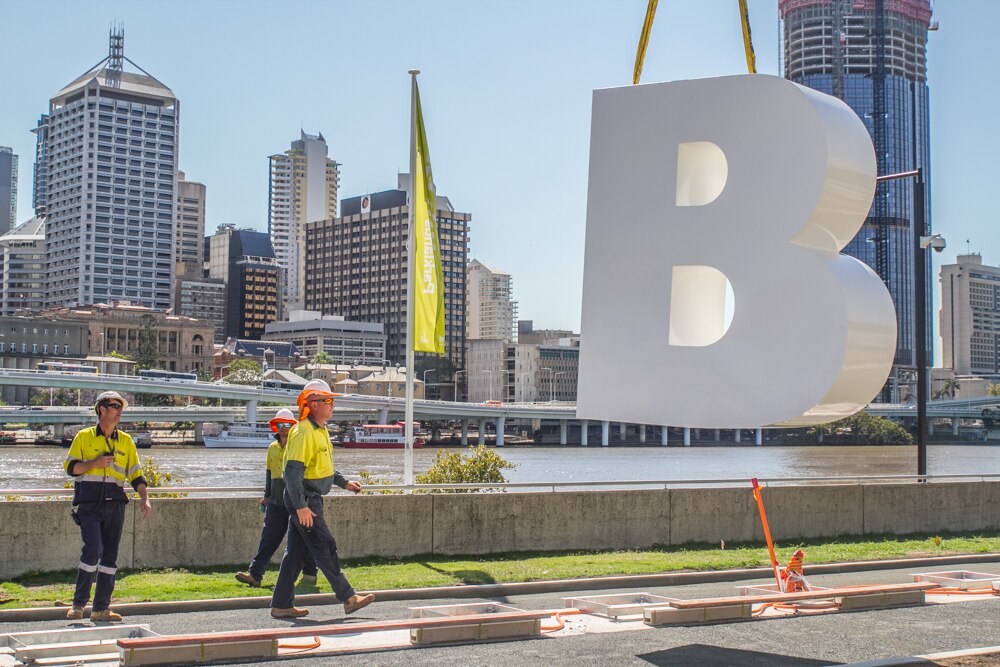 Popular Brisbane sign returns to South Bank, reinforced and ready for ...