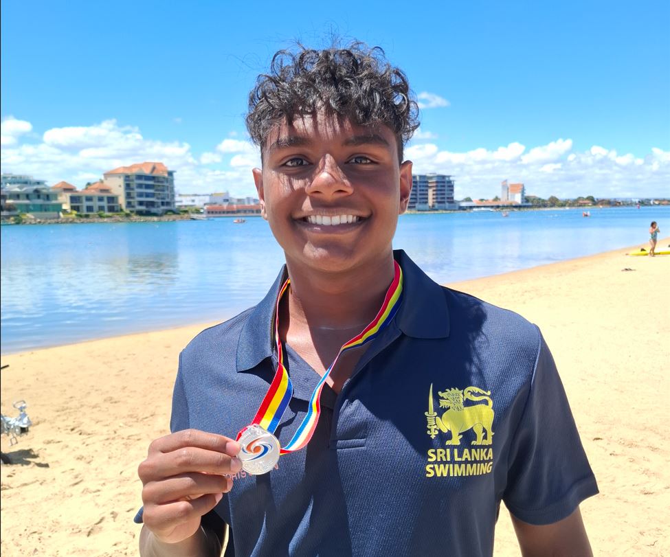 Tharusha Perera takes on Australian Open Water Swimming Championships to set example for South ...