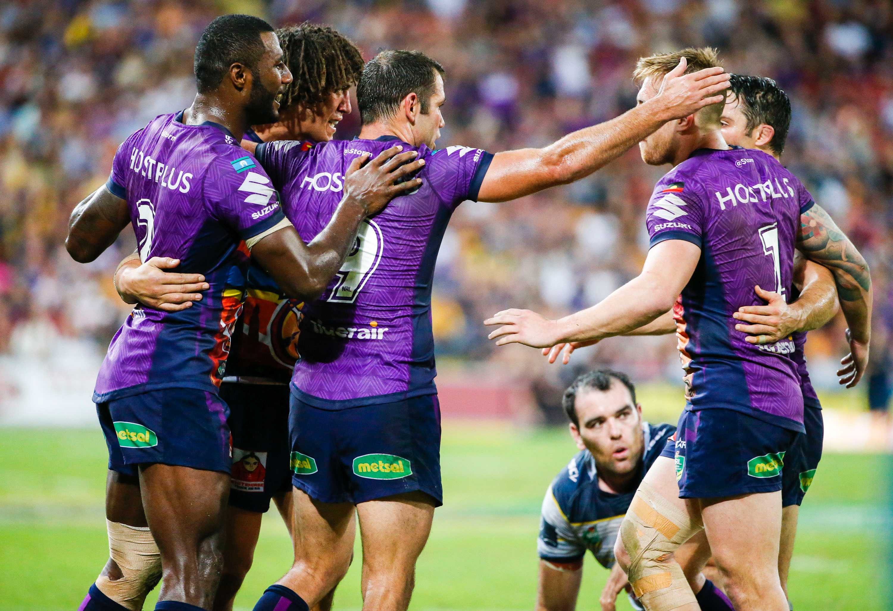 Johnathan Thurston unimpressed by 'scared' referees as Melbourne Storm ...