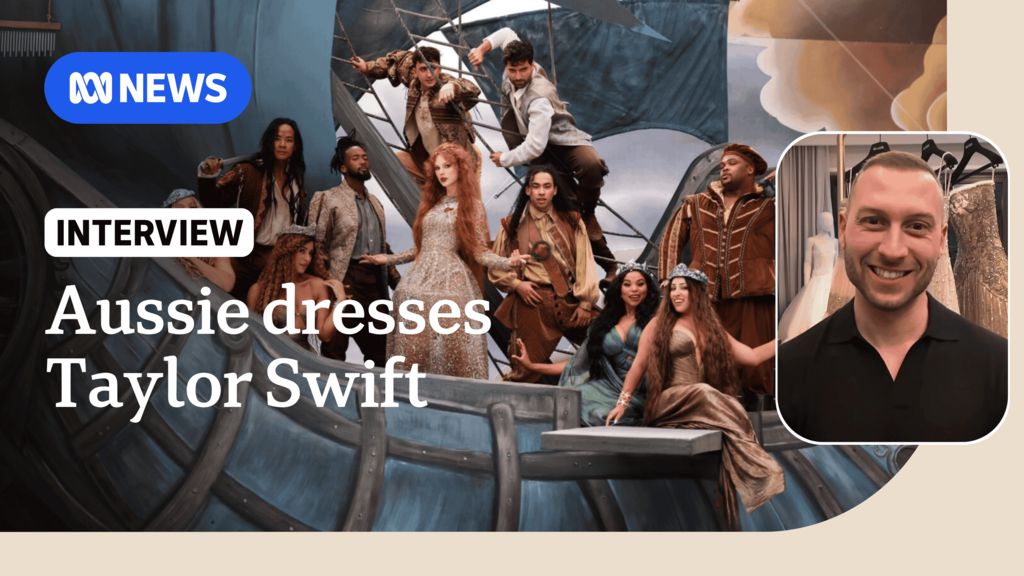 Taylor Swift ‘bejewelled’ in dress made by Aussie fashion designer in ...