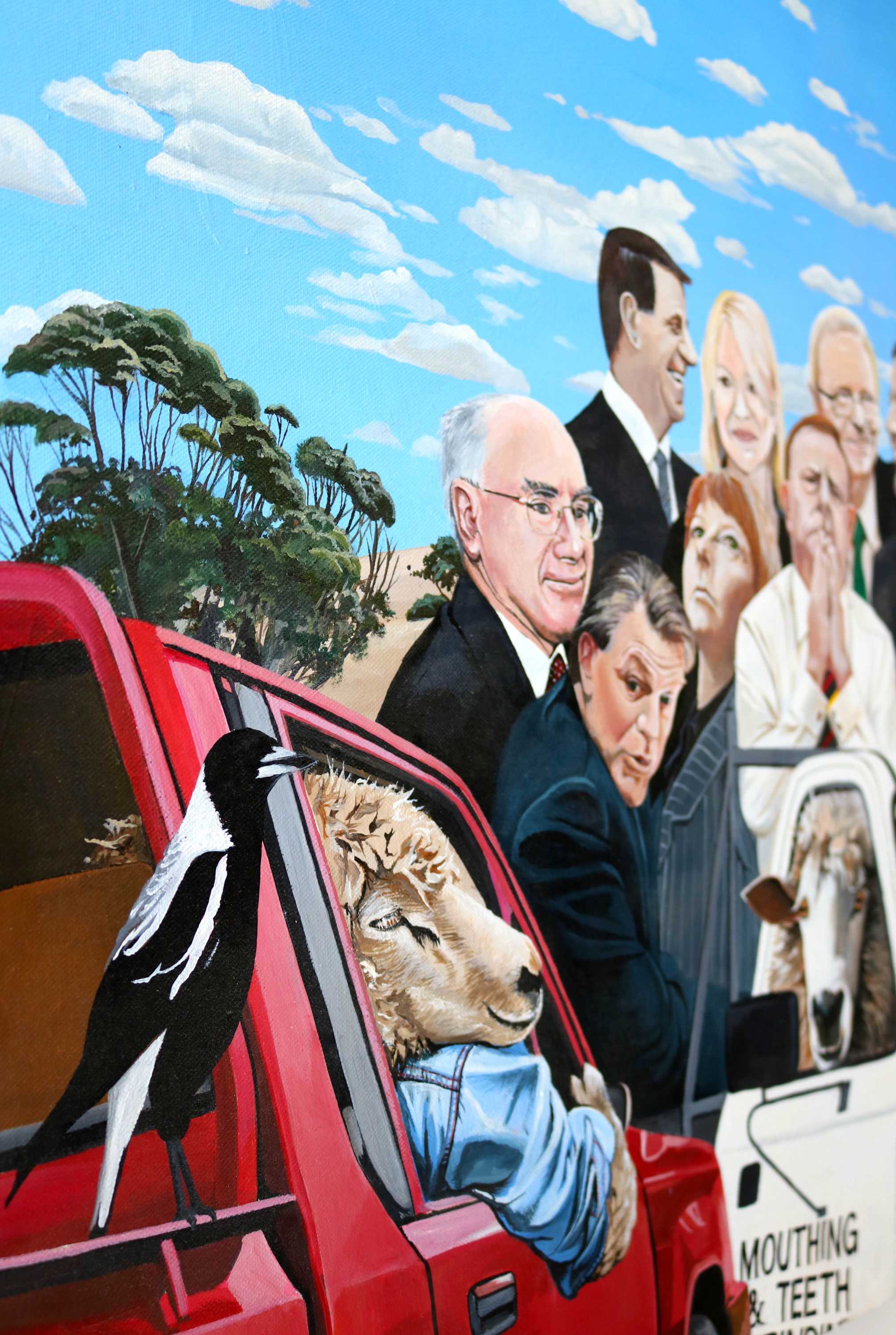 South Australian artist uses farm animals to send political messages ...