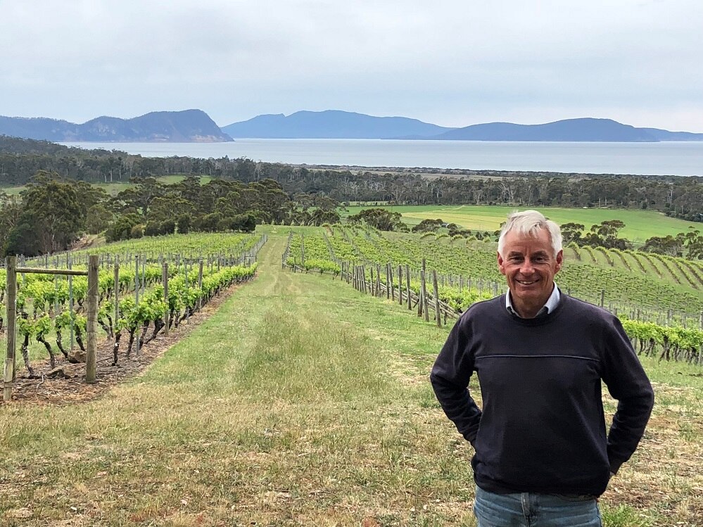 Latest grape harvest described as manic by Bream Creek vigneron Fred ...