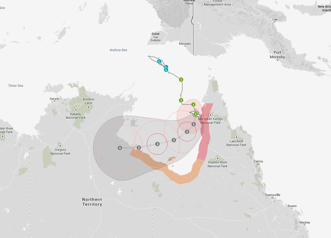 Maps: Ex-Cyclone Gillian and Cyclone Hadi tracking maps - ABC News