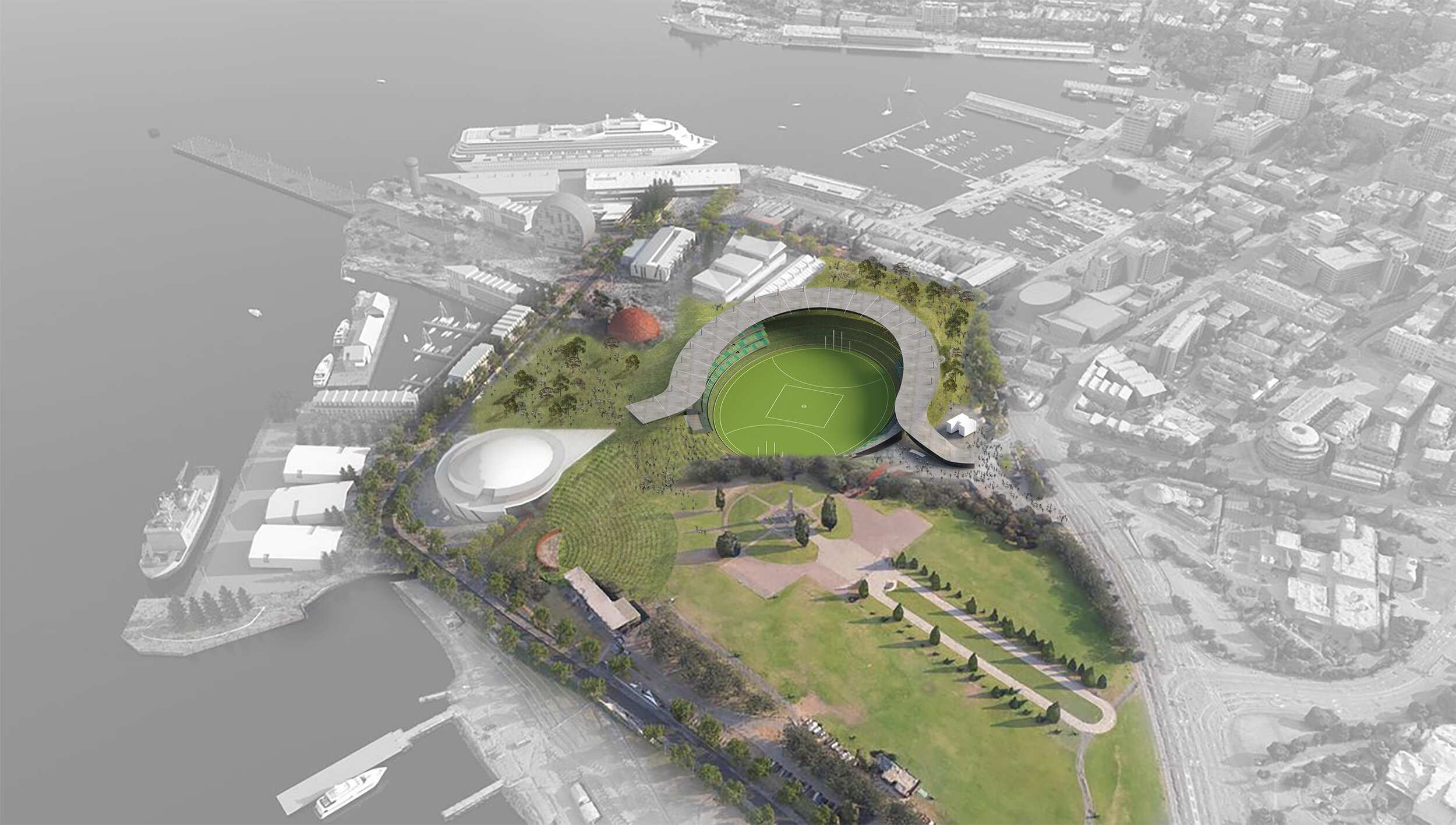 Tasmania news: Plans for AFL stadium at Mac Point released, Mayor ...