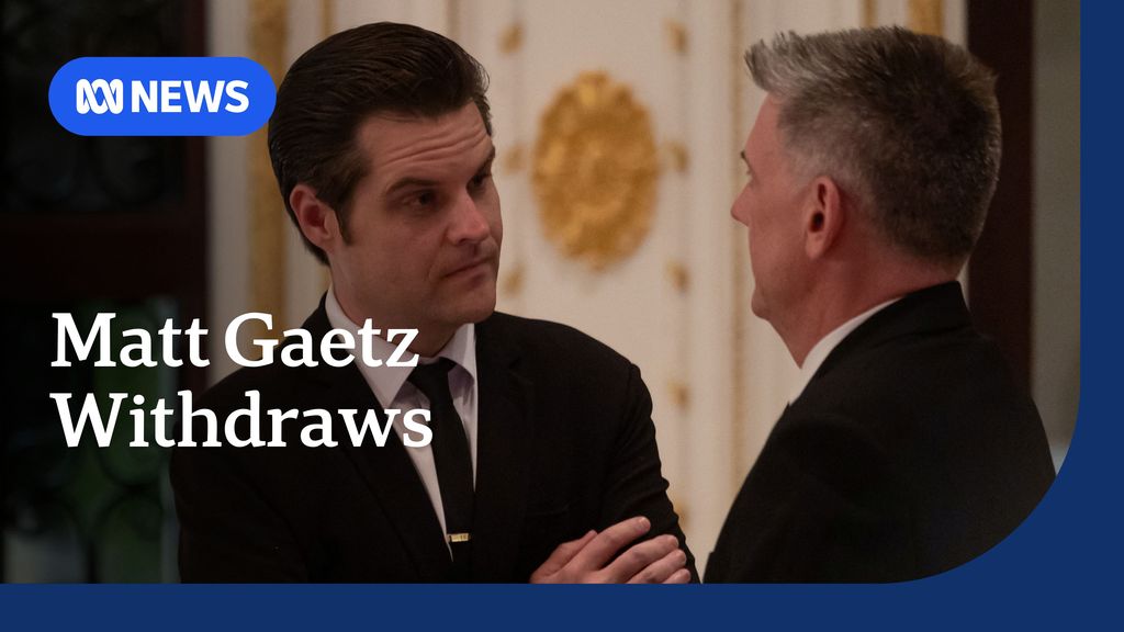 Matt Gaetz withdraws as Trump's pick for US attorney-general - ABC News