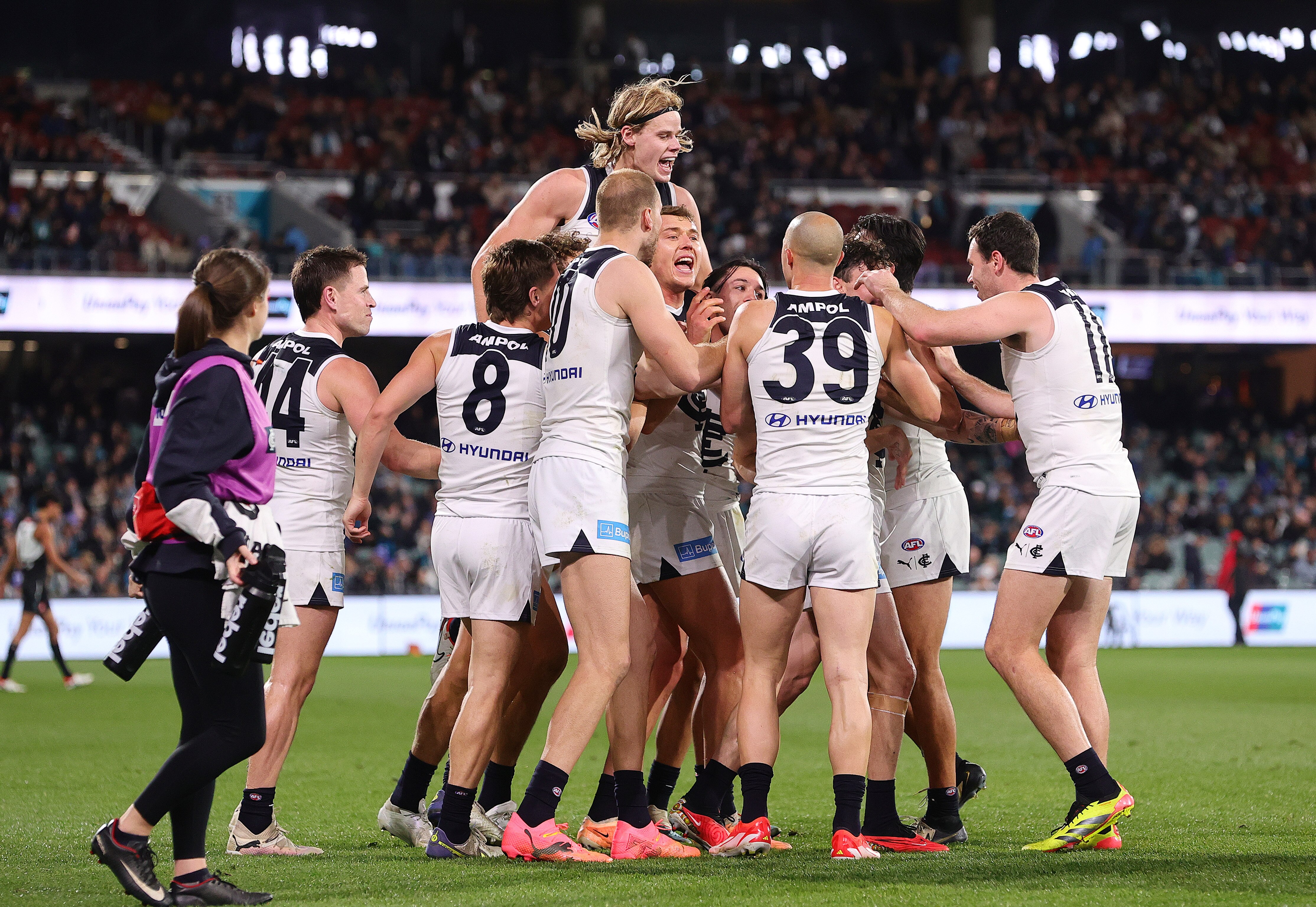 Carlton beat Port Adelaide by 36 points as Patrick Cripps and Sam Walsh ...