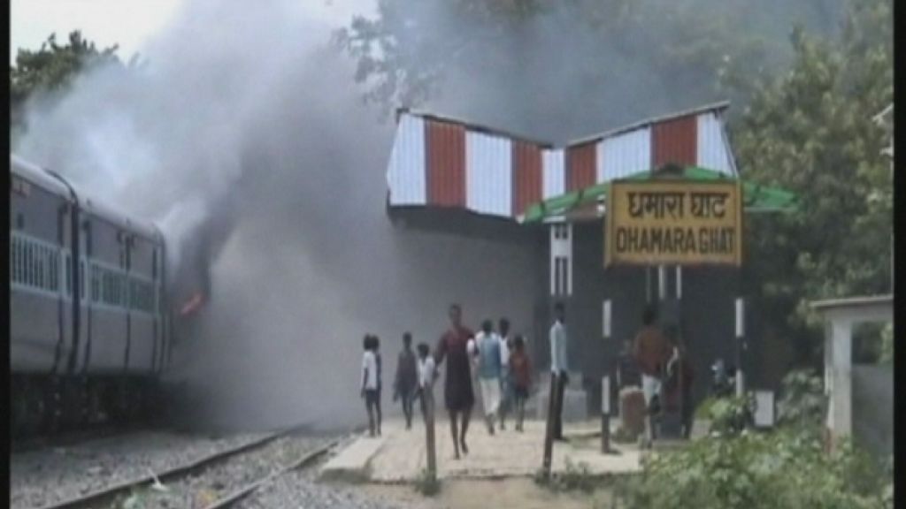 At least 37 pedestrians killed by train while crossing tracks in India ...