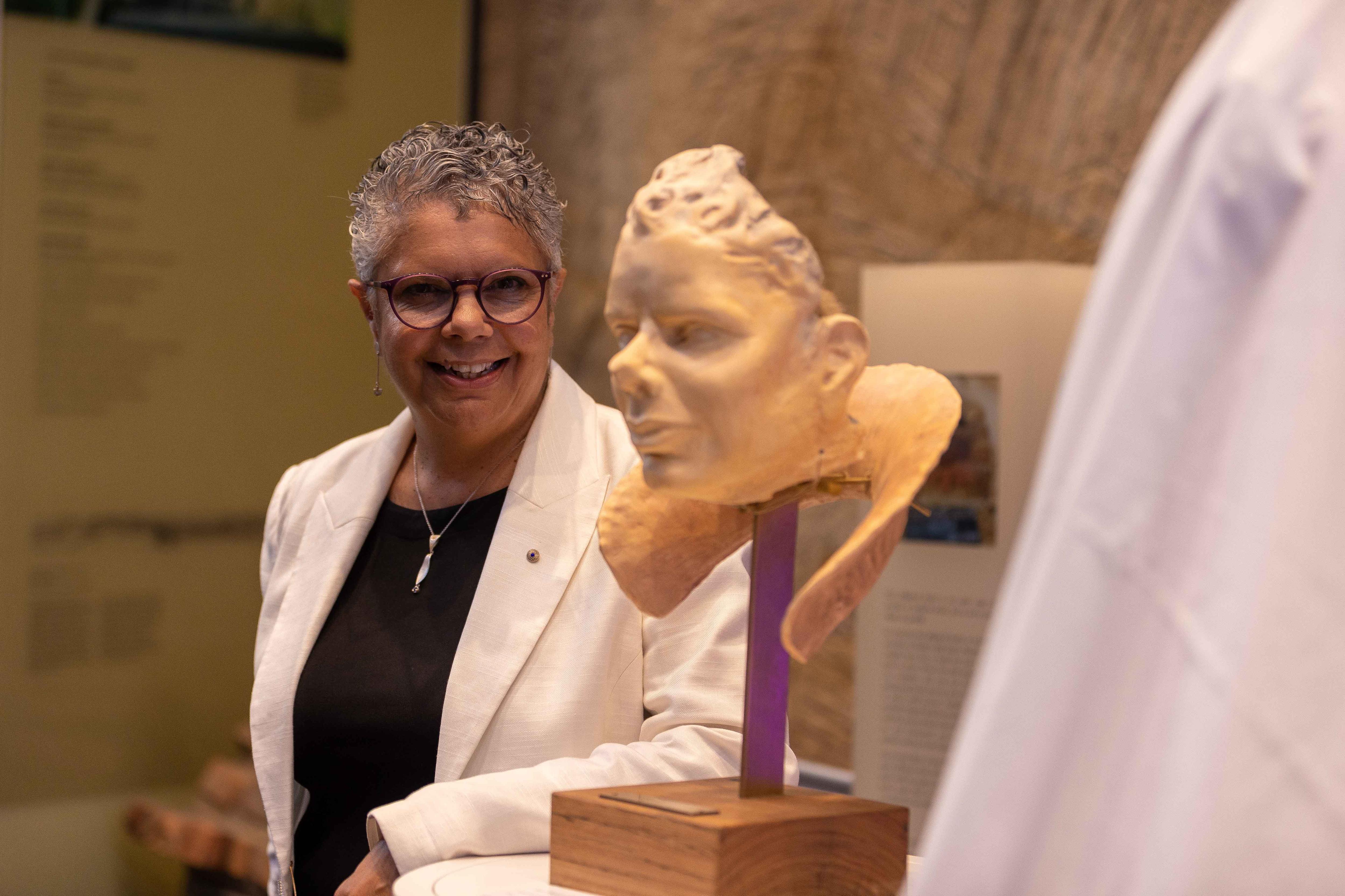 Inside the heads of new composers' busts: Hildegard von Bingen and Nina ...
