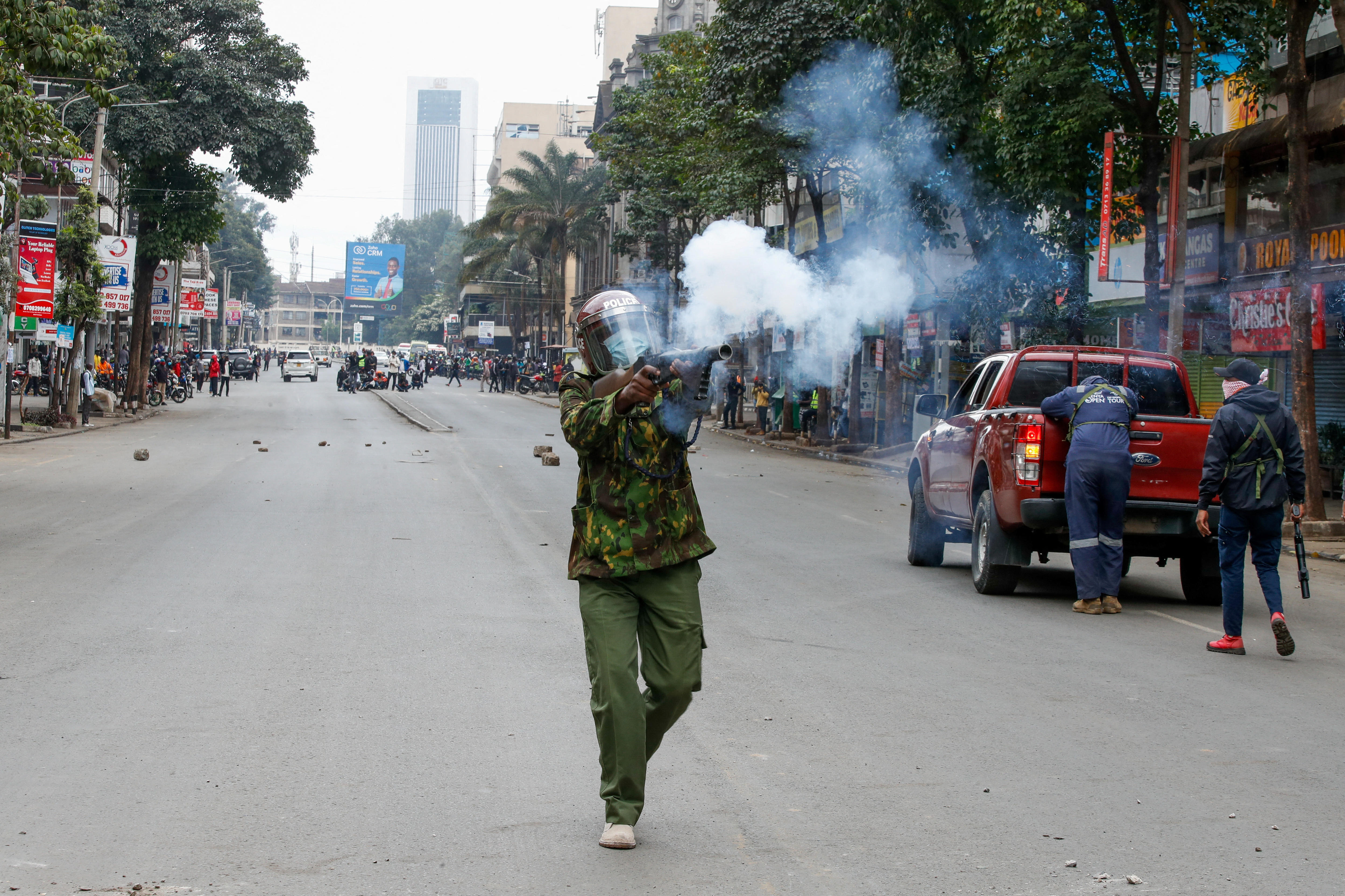 Kenya police fire rubber bullets, tear gas at protestors who return to ...