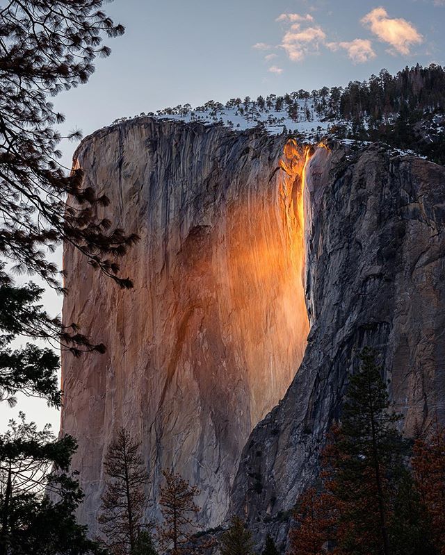 Yosemite Firefall: National Park optical illusion makes waterfall look ...