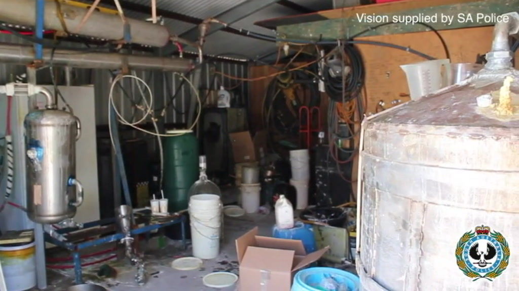 SA police have discovered an industrial-sized drug lab at Croydon ...