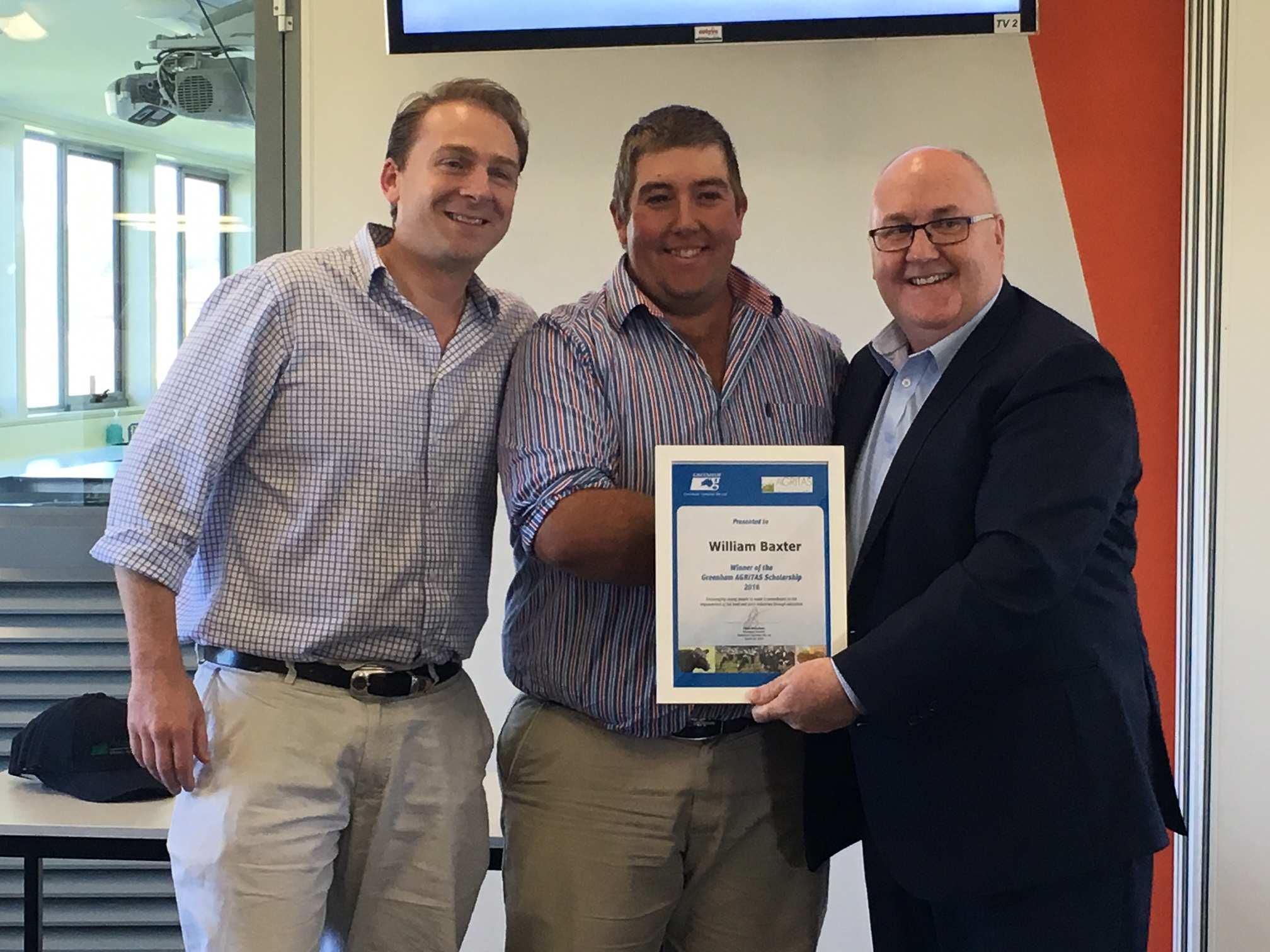 Scholarship recipient, William Baxter, says working on family farm 'not ...