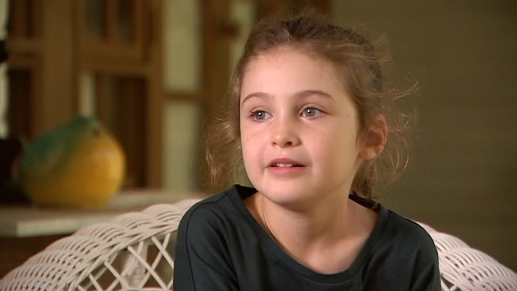 Evie Clark recalls the wasp attack - ABC News