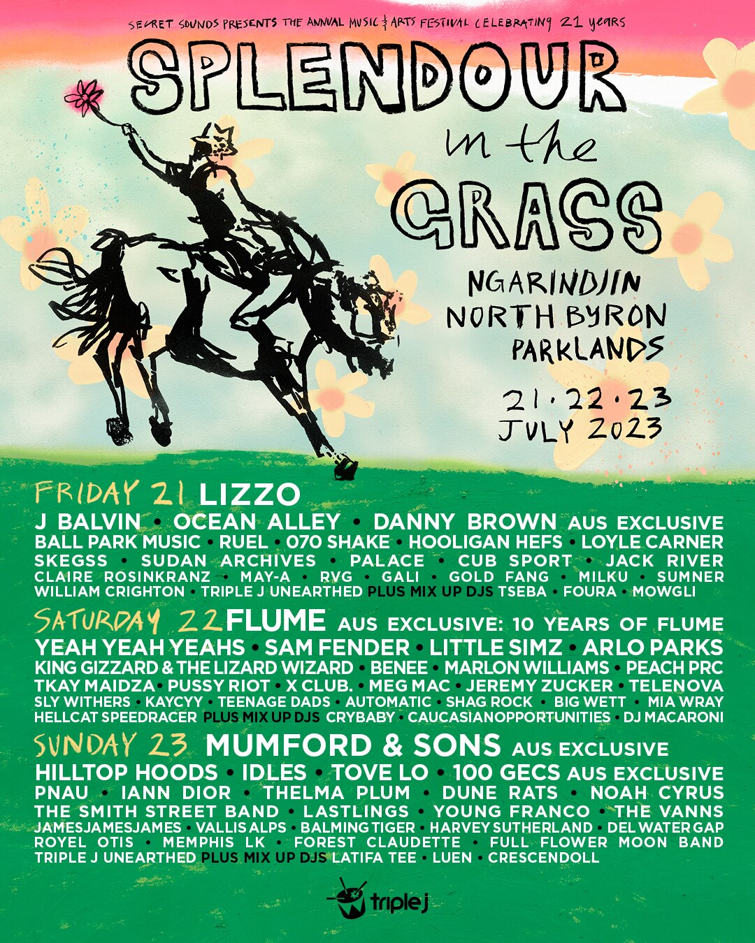 Heads up, the full Splendour In The Grass 2023 line-up has landed ...