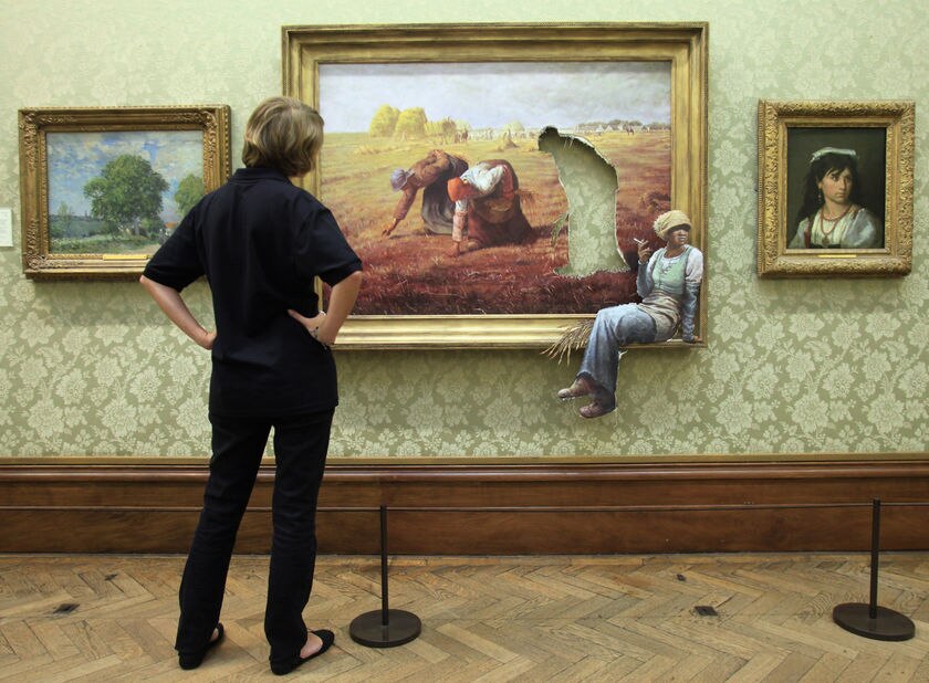 Banksy stages surprise exhibition in Bristol - ABC News