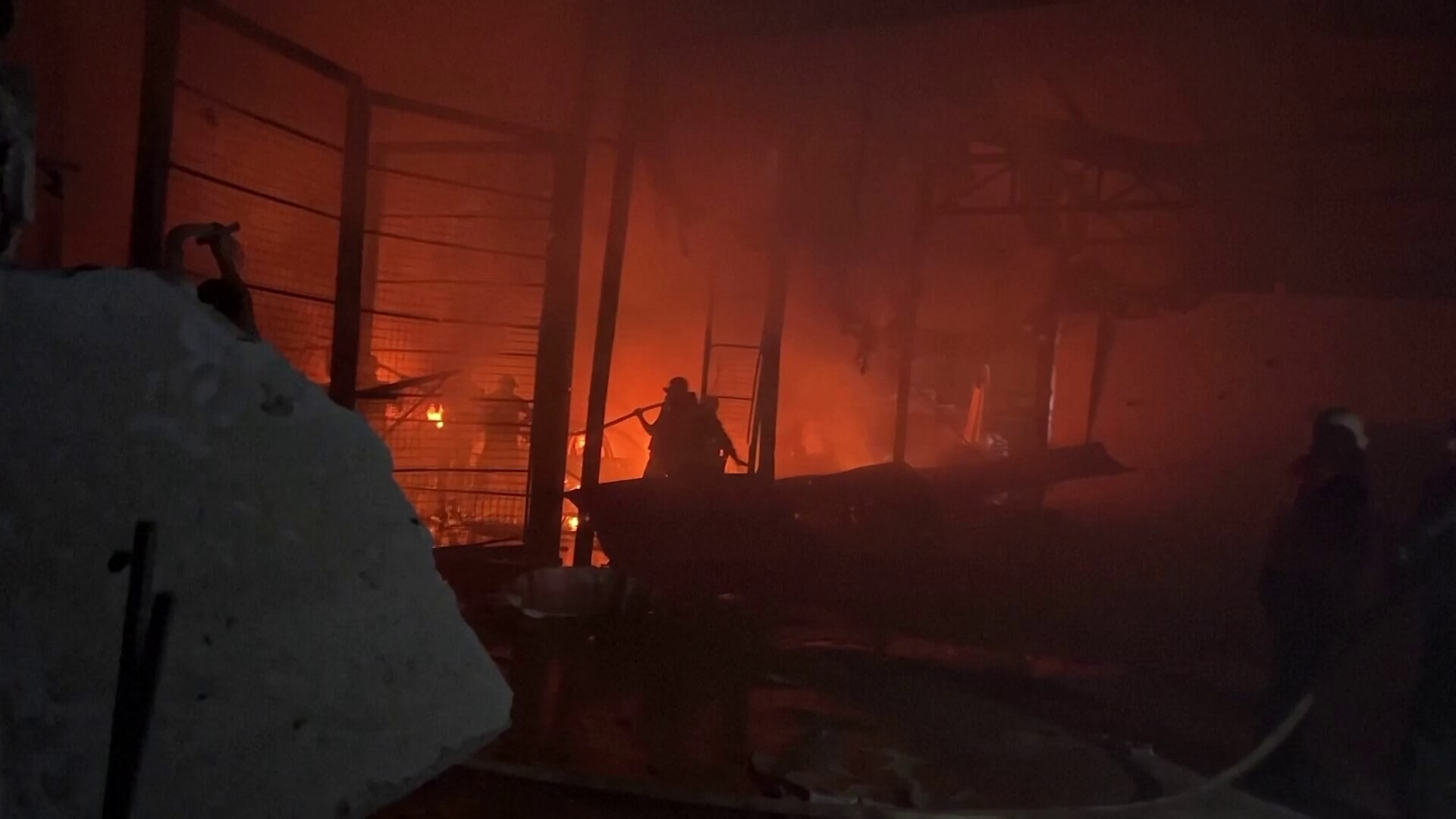 Emergency services respond to Israeli air strike of refugee camp - ABC News