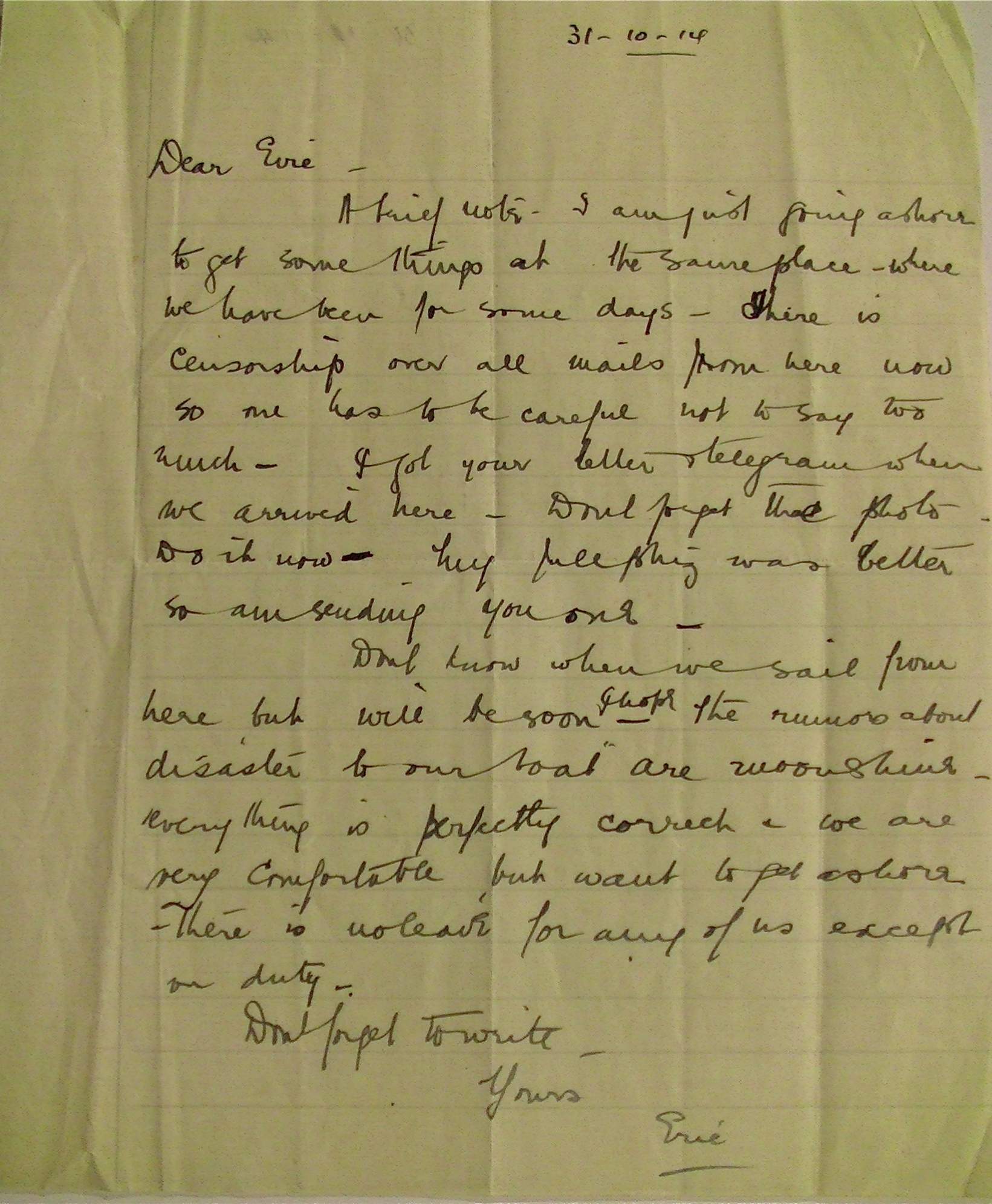 Letters from the Great War told through theatre production - ABC News