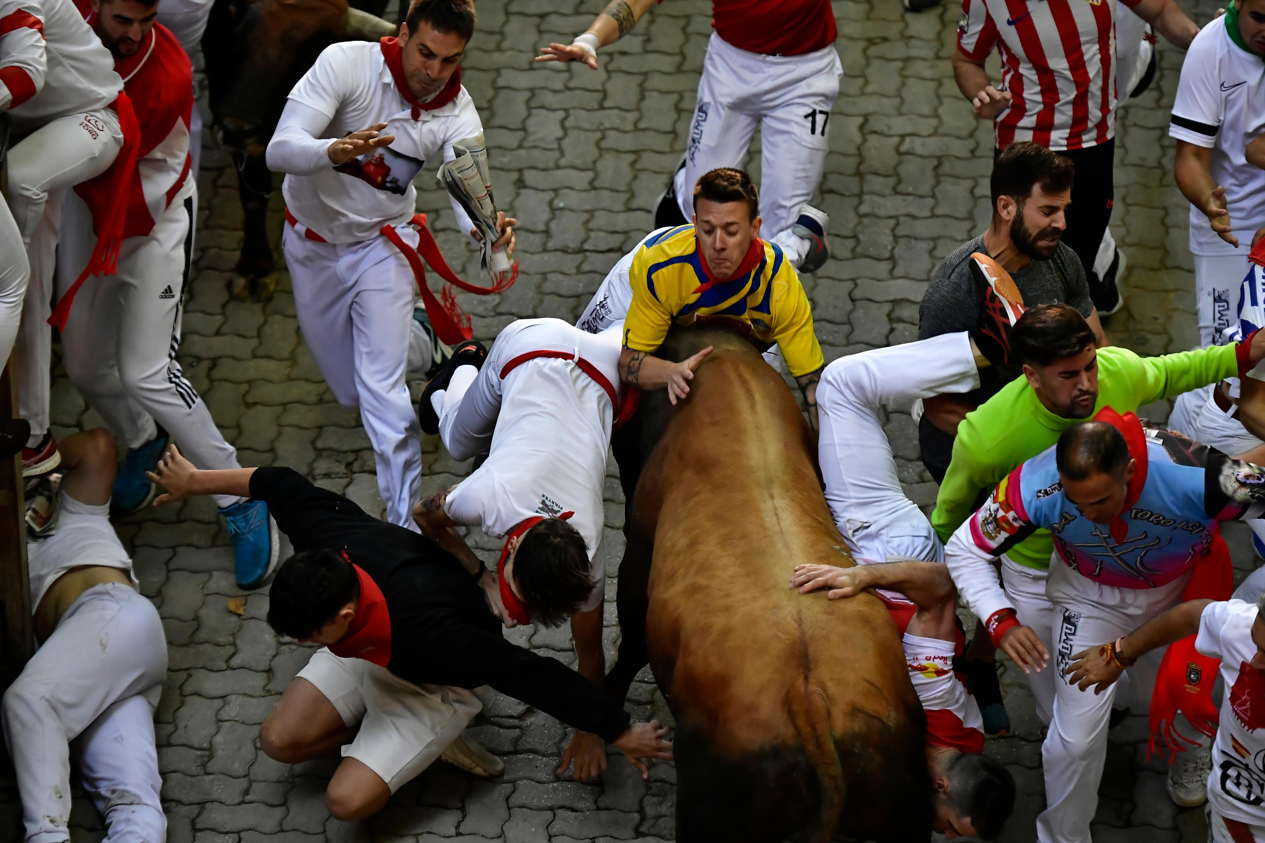 One American, two Spaniards gored during running of the bulls at the ...