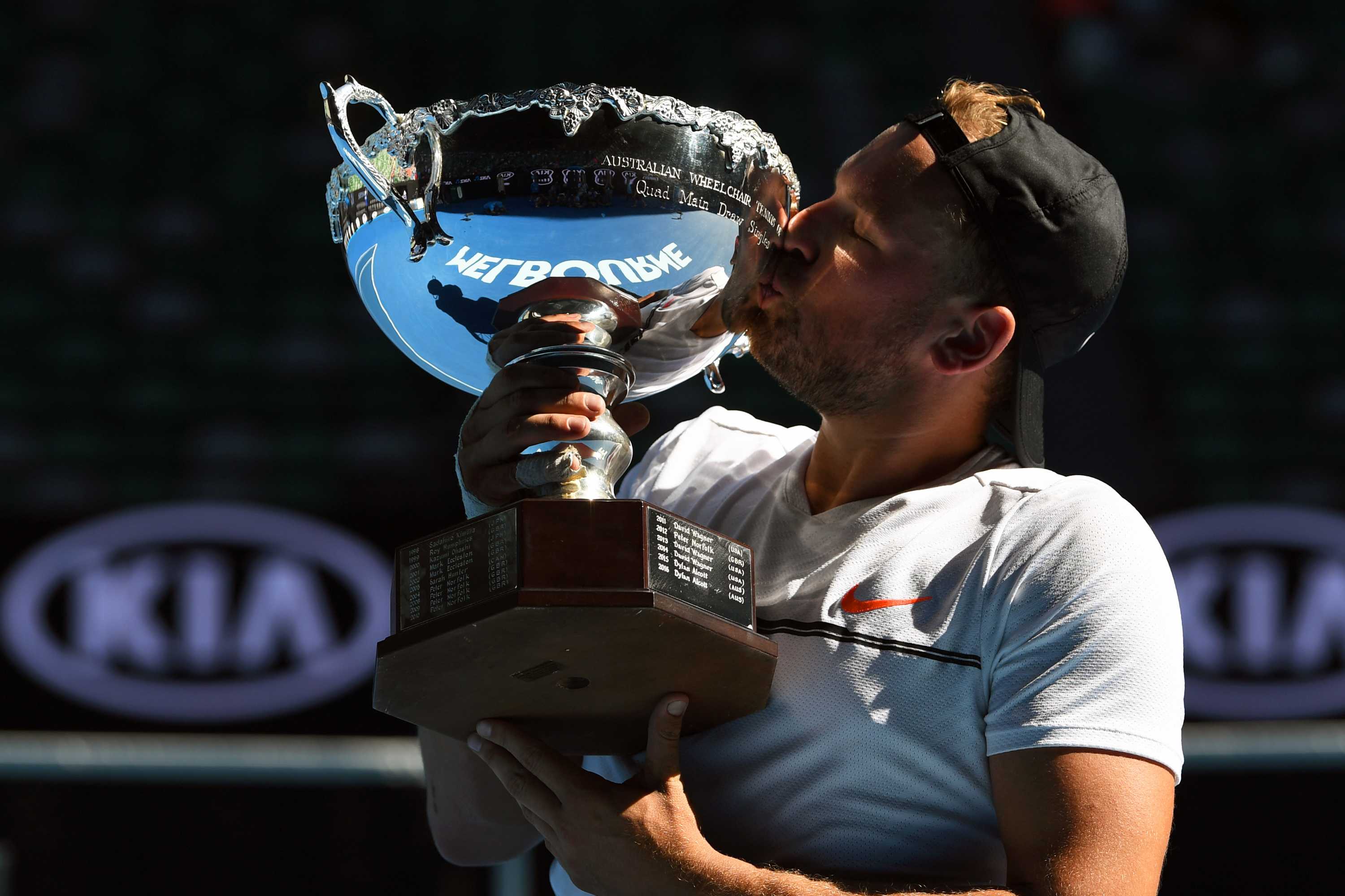 Australian Open: Dylan Alcott wins third straight quad wheelchair title ...