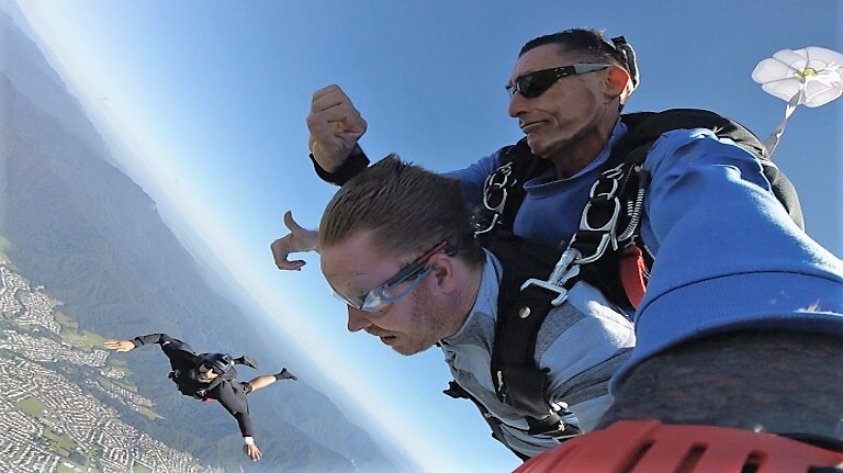 Ben Daley hopes his skydive will inspire others to follow their dreams ...