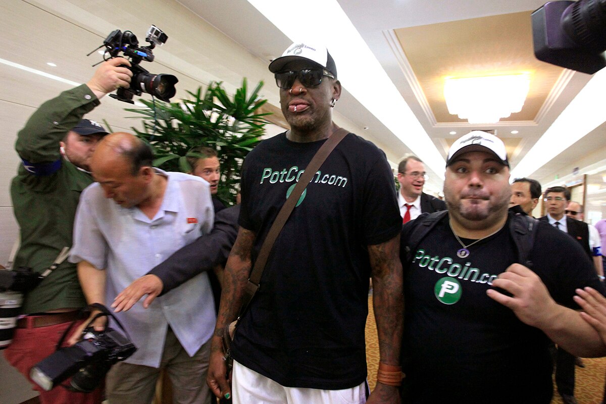 Dennis Rodman 'pretty sure' Donald Trump is happy with NBA star's ...