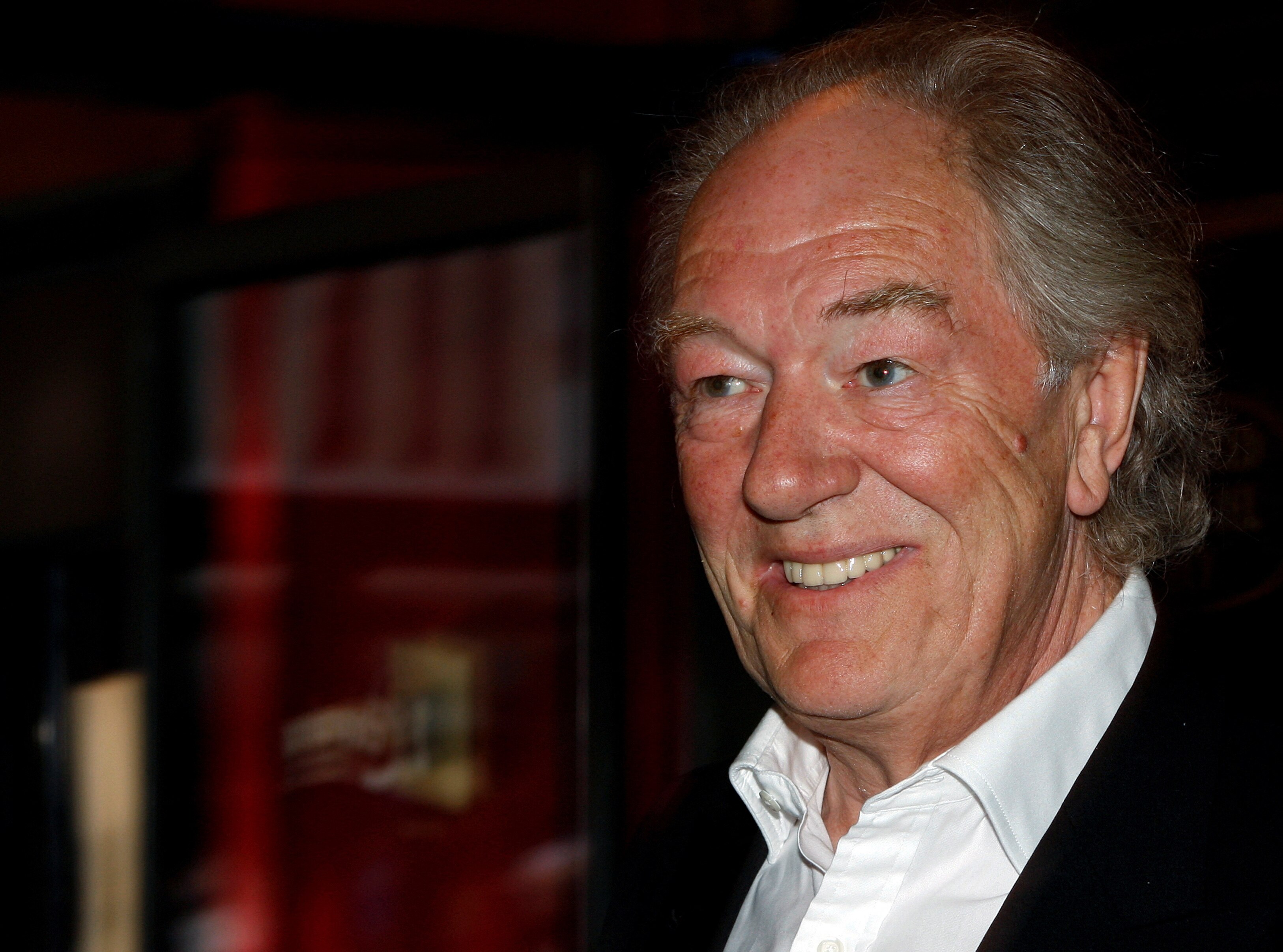 British actor Michael Gambon, who played Professor Albus Dumbledore in ...