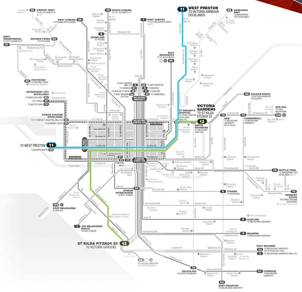 Almost 4,000 new train, tram and bus services to begin in Melbourne ...