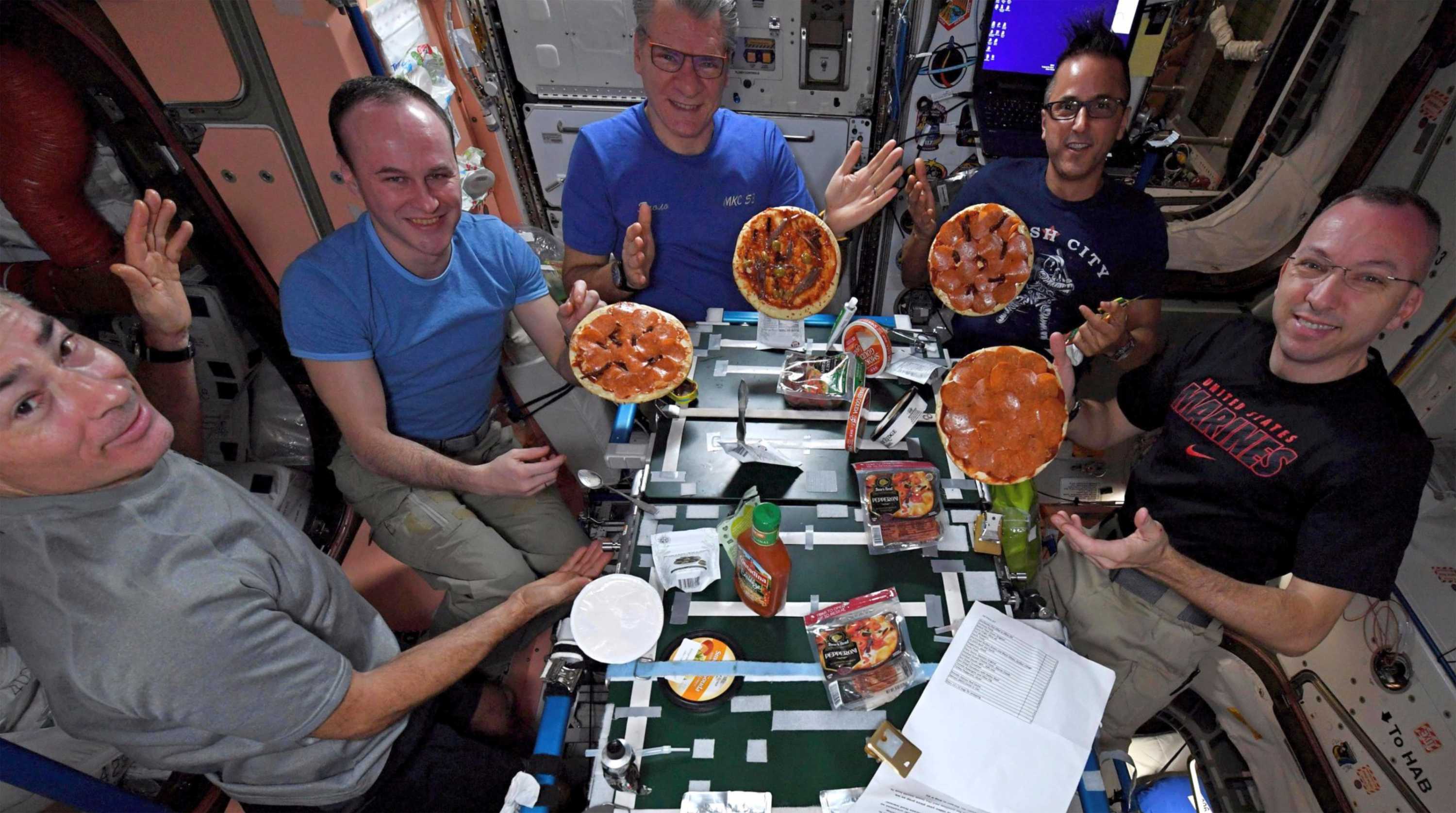 Astronauts Eating